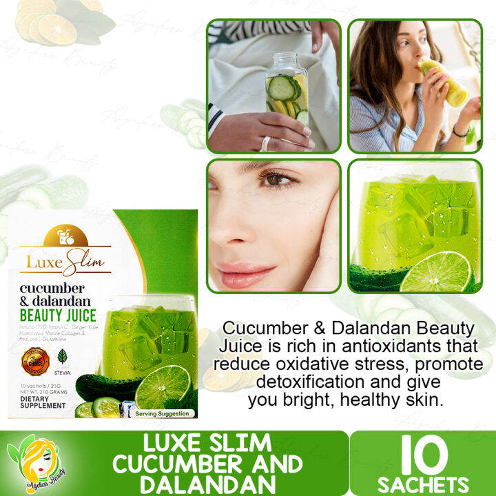 Luxe Slim Cucumber and Dalandan Beauty Juice 10 Sachets, Slimming, Anti ...
