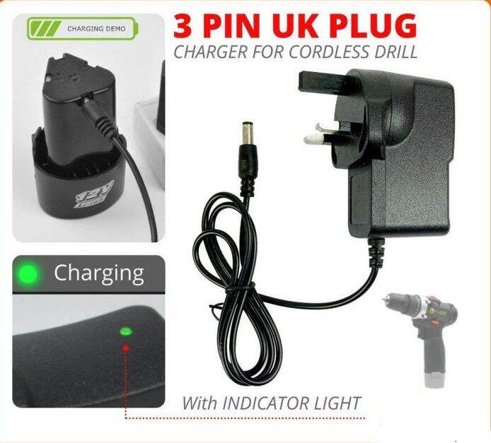 Universal 12V Batteries Charger 12v for Cordless Drill (2Pin 3Pin ...