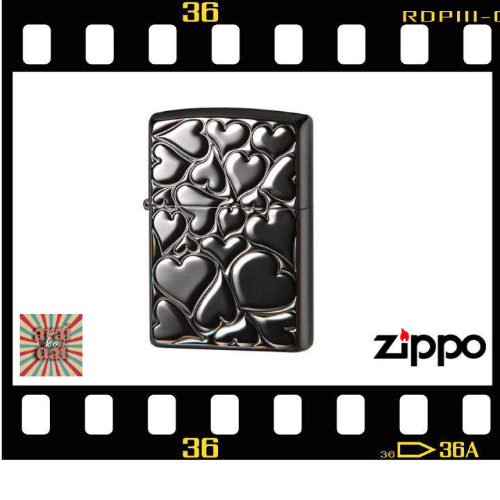 Zippo Fill Love Lovely heart Black, 100% ZIPPO Original from USA, new and unfired. Year 2017 ...