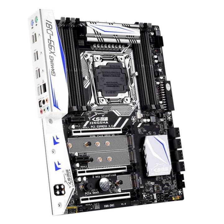 JINGSHA 1 PCS X99-D8I Gaming Motherboard DDR4 Memory Black Plastic for ...