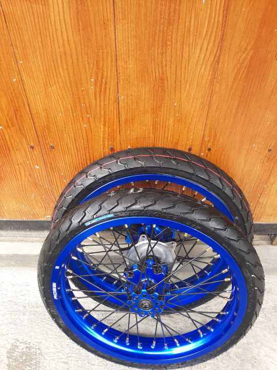 Ban Set CRF 150 Semi Cacing Roda Set CRF Semi Cacing Ban Supermoto ...