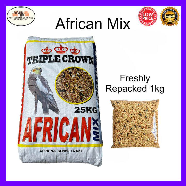 Triple Crown African Mix Bird Feed Repacked 500g/1 kilo | Lazada PH