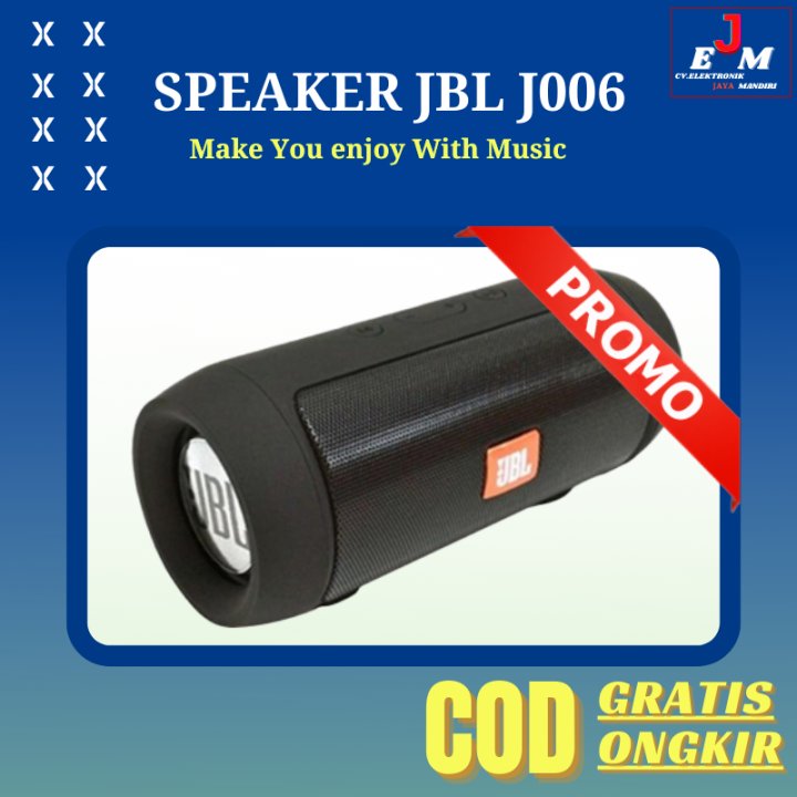 Speaker Bluetooth JBL J006 Super Bass Wireless Waterproof | Lazada Indonesia