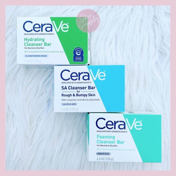[AUTHENTIC] CeraVe SA Foaming Hydrating Cleanser Bar Soap Free | Lazada PH
