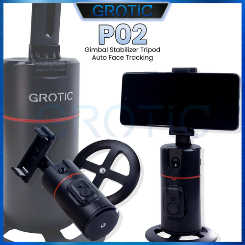 GROTIC Gimbal Stabilizer Handphone Auto Face Tracking Camera 360 ...