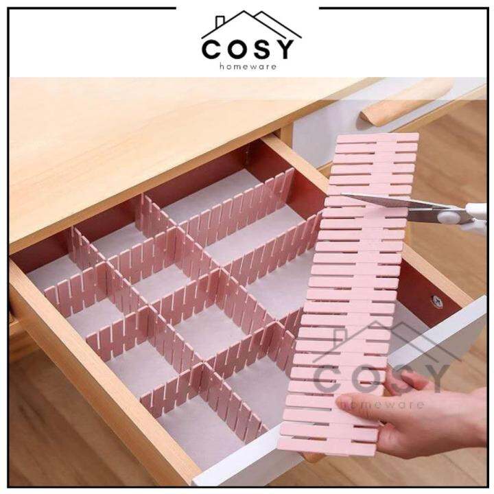 COSY Sekat Laci Organizer isi 4 pcs Pembatas Laci Penyekat Pemisah ...