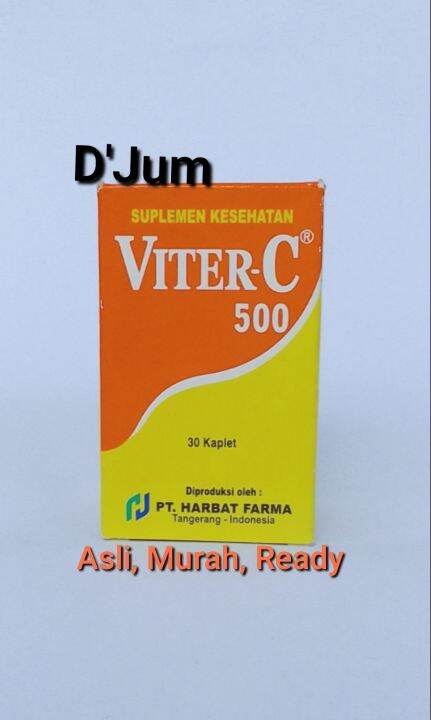 Viter-C Vitamin C 500 MG Isi 30 Kaplet, Harbat Farma | Lazada Indonesia