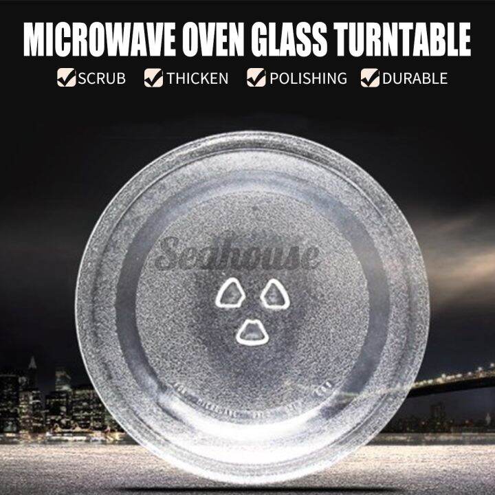 245mm Clear Microwave Oven Cooking Glass Turntable Plate Round Tray ...