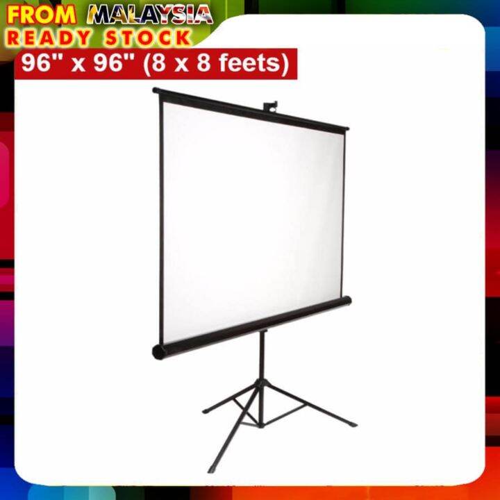 Meki Solid Series Tripod Projector Screen for Projector Screen Size 96 ...