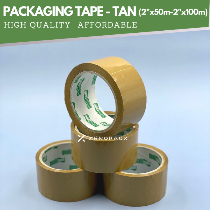 Packaging Tape Tan/Brown 2inch x (50m, 100m) | Lazada PH