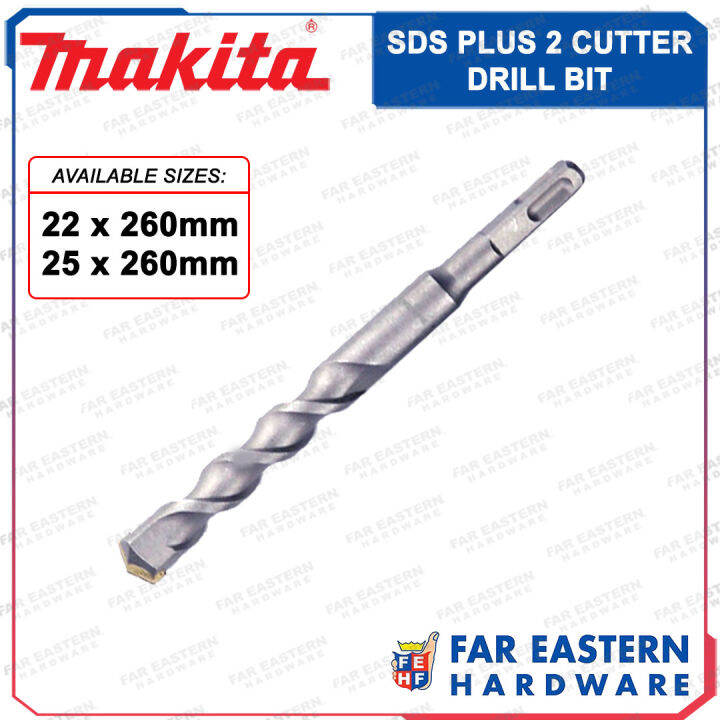 MAKITA SDS Plus 2 Cutter Drill Bit 22mm | 25mm MKAC | Lazada PH