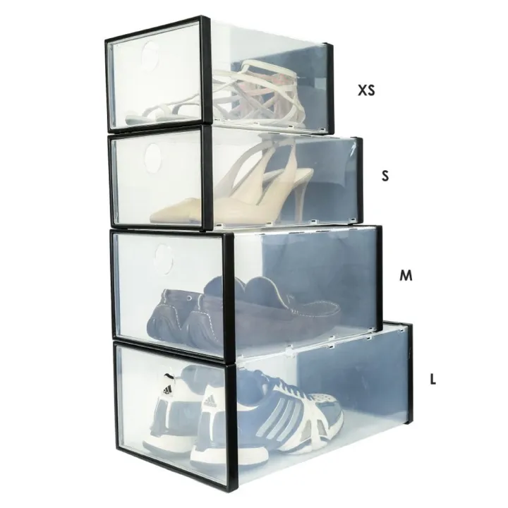 I Home Shoe Mate Clear Collapsible Shoe Box ( SB07 ) | Lazada PH