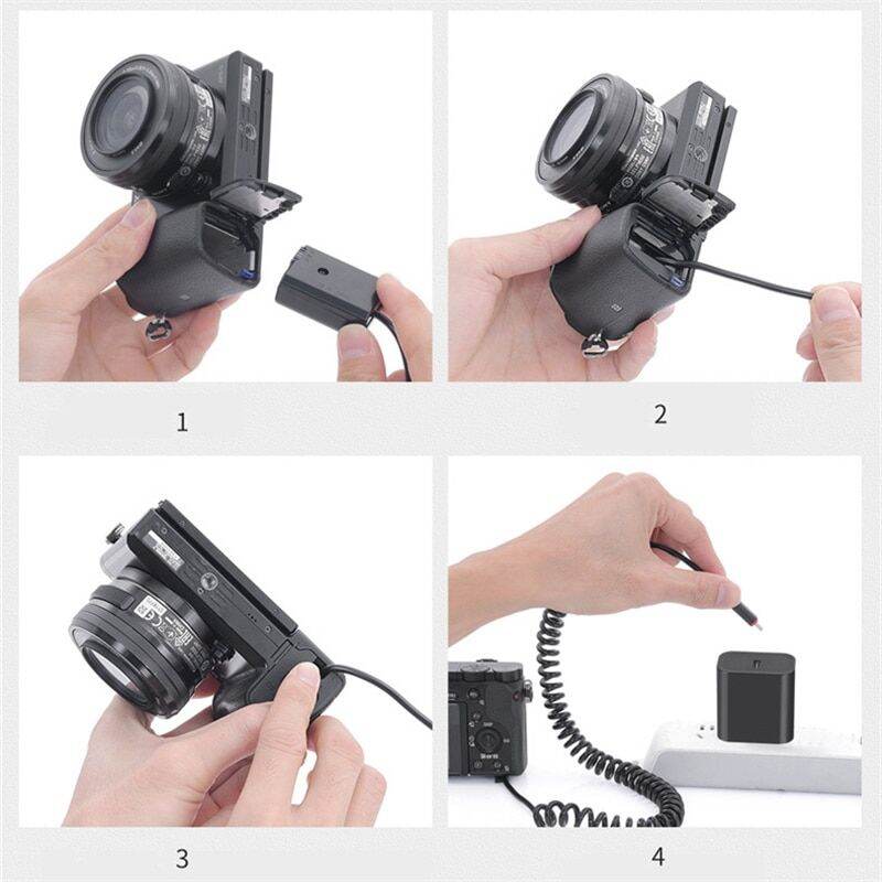 Type C To EN-EL15 Dummy Battery DC Power AC Adapter For Nikon D7000 ...