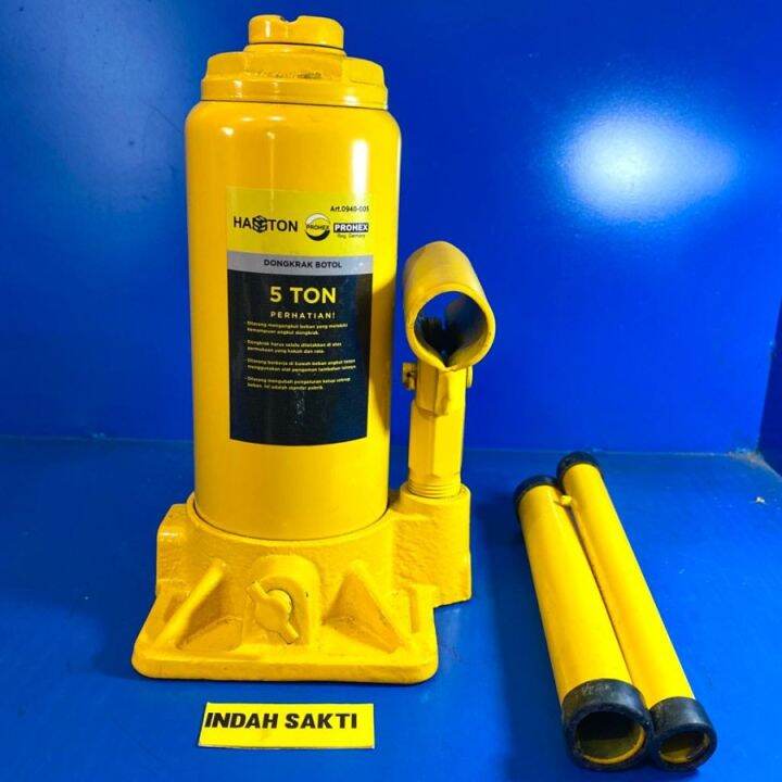 Dongkrak Botol Hidrolik Hydraulic Bottle Jack 5 Ton Hasston | Lazada ...