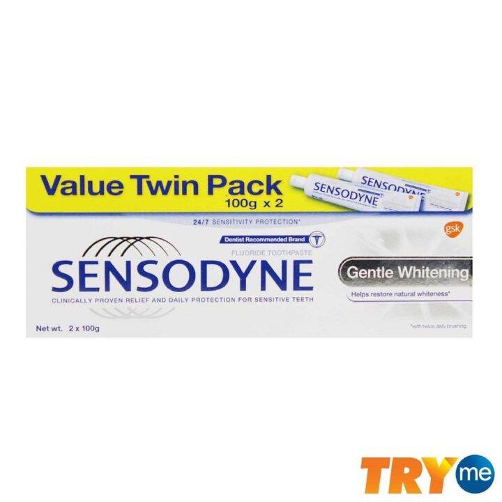 Sensodyne Toothpaste Gentle Whitening Twin Pack (2 x 100g) | Lazada