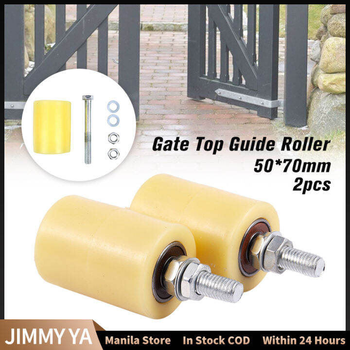2pcs/pack Gate Top Guide Roller 50x70mm Sliding Gate Nylon Bearing ...