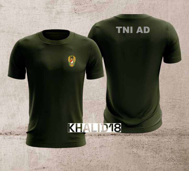 Kaos jersey olahraga TNI AD kaos jersey olahraga HIJAU ARMY DRYFIT PREMIUM(BAHAN ADEM) | Lazada ...