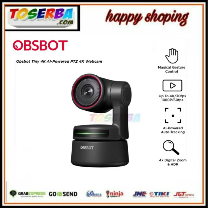 OBSBOT Tiny 4K AL-Powered PTZ Webcam | Lazada Indonesia