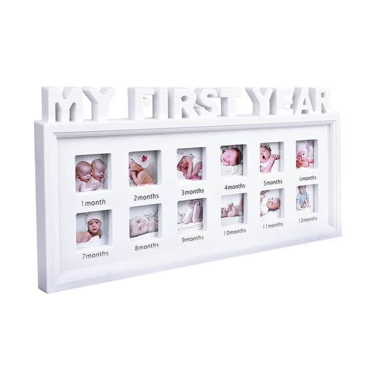 Newborn Keepsake Frame 12 Months My First Year Photo Moments Photo ...