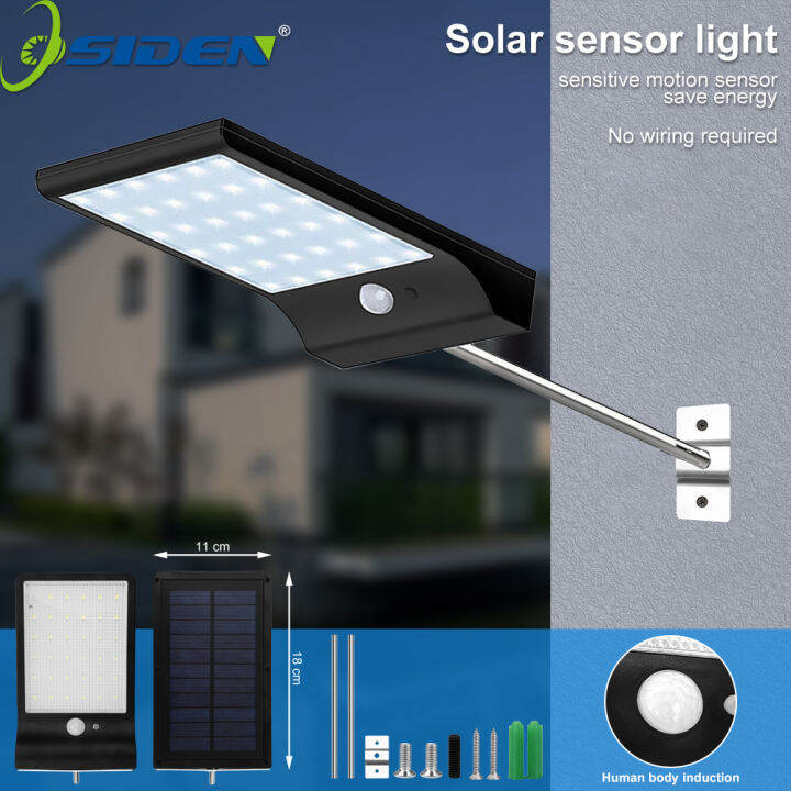 COB Solar Street Light Garden Lighting Human Body Sensor Light Outdoor ...