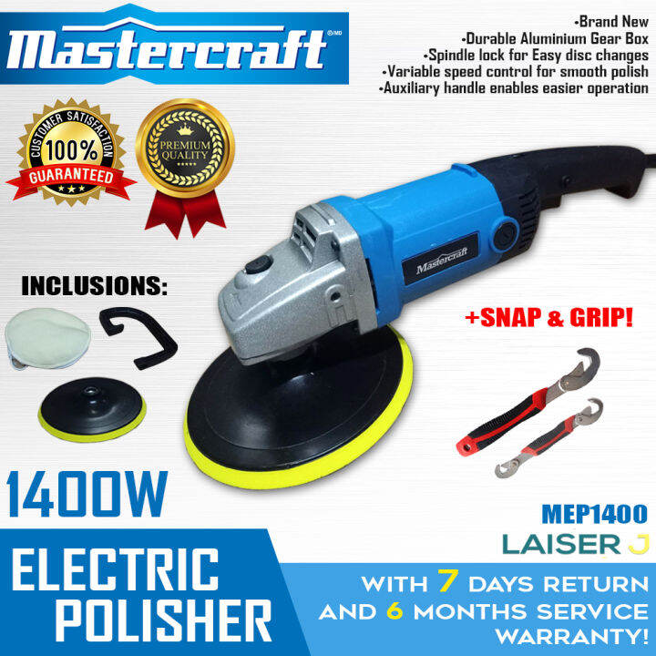Mastercraft Electric Polisher 1400W MEP1400 +Snap & Grip •100% ORIGINAL ...