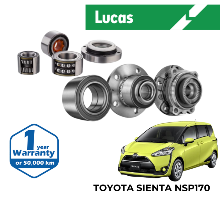 LUCAS ลูกปืนล้อ หน้า และ หลัง สำหรับ Toyota Sienta | Lazada.co.th