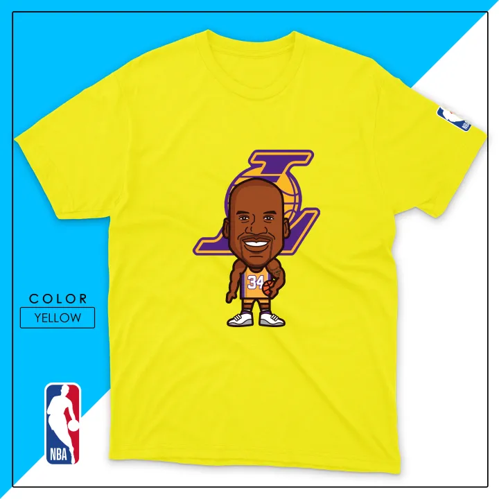 NBA Shaquille O'Neal Los Angeles Lakers Chibi Shirt (NB56) | Lazada PH