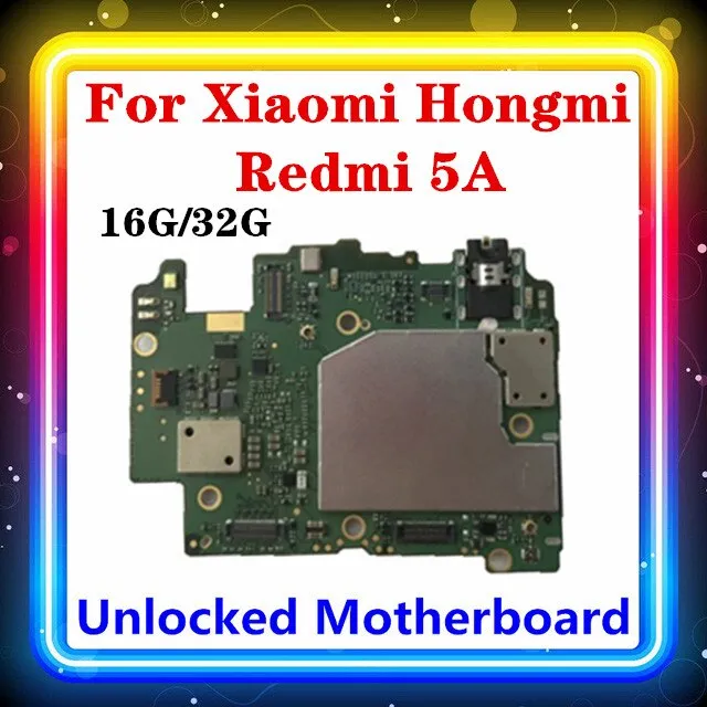 For Suitable For Xiaomi Hongmi Redmi 5A Motherboard 16G 32G Replaced Motherboard With Chips OS ...