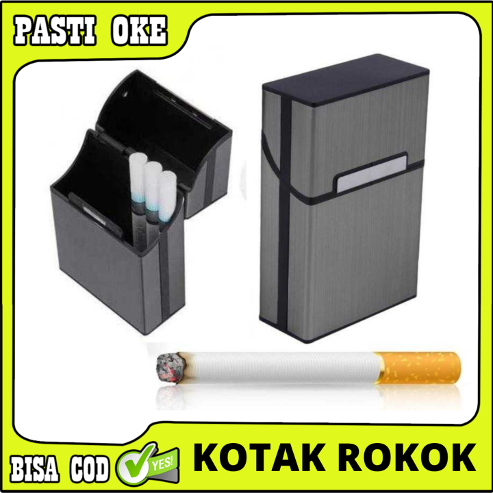 KOTAK ROKOK KEREN ANTI KARAT BAHAN ALUMINIUM ANTI AIR ELEGAN MEWAH ...