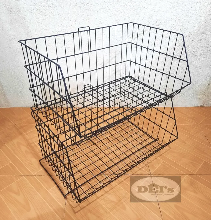 [60 CM] Stackable Wire Basket | Chip Rack Display | Multipurpose ...