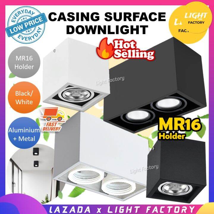 LED Surface Eyeball Fitting MR16 1 Head 2 Head/Casing Surface Eye ball ...