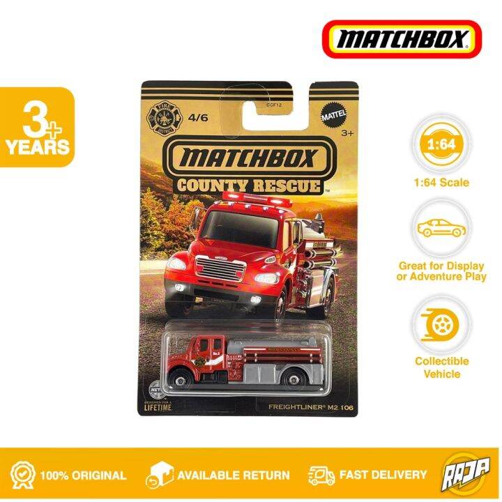 Matchbox County Rescue Freightliner M2 106 - Cvradit | Lazada Indonesia