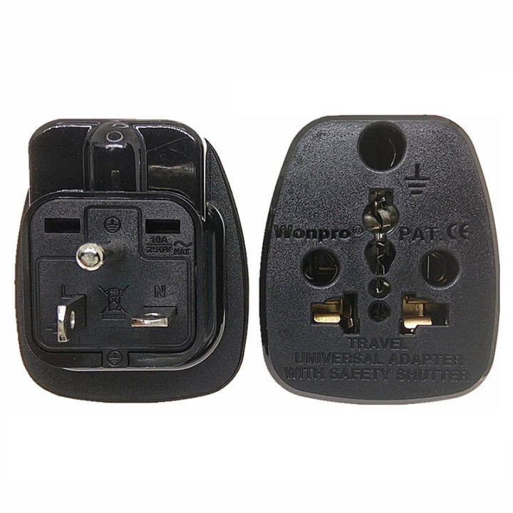 Wonpro Universal to US NEMA 6-20P Plug Japan Canada Travel Adapter Converter 10A 250V, Input EU ...