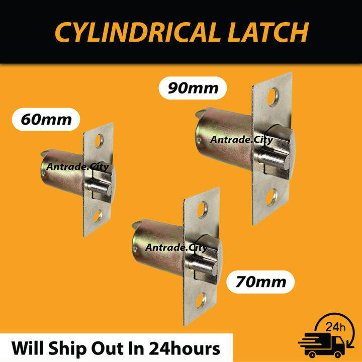 ARMOR Cylindrical Door Lock Tongue Spring Latch Backset Cylindrical ...