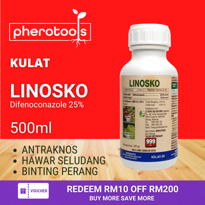 Pherotools Li Nong LINOSKO (500ML) (difenoconazole 25.0%) Fungicide ...