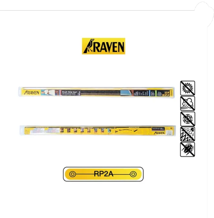 ขอบคิ้วกันฝุ่นแมลงขอบประตู Raven (ราเวน) รุ่น RP2A ยาว 915 มม. | Lazada ...