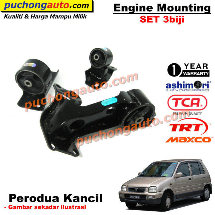 Engine Mounting - 3pcs Set - Perodua Kancil Daihatsu Ceria - 1 Year Warranty | Lazada