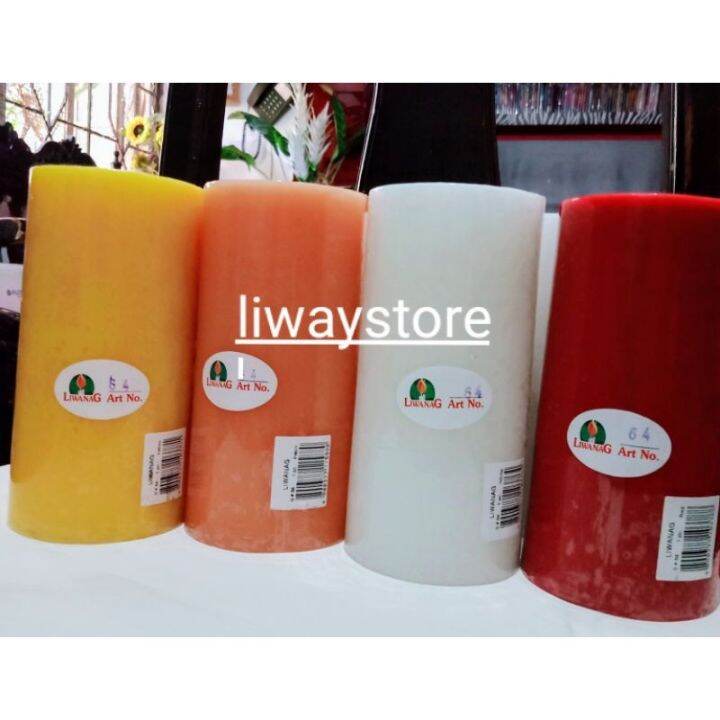 liwanag Pillar Candle S 64--(3 x 6 ) | Lazada PH