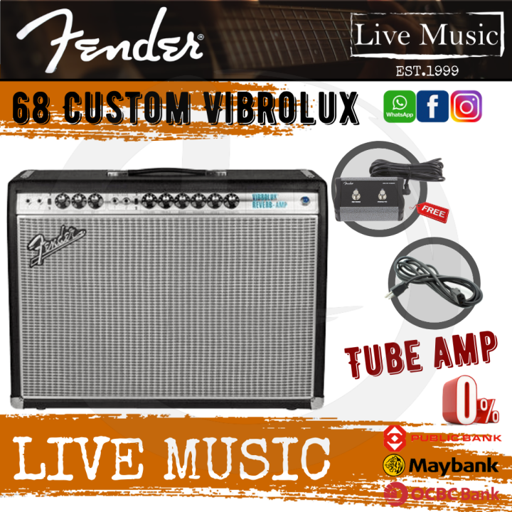 Fender 68 Custom Vibrolux Reverb Tube Combo Guitar Amplifier, UK | Lazada