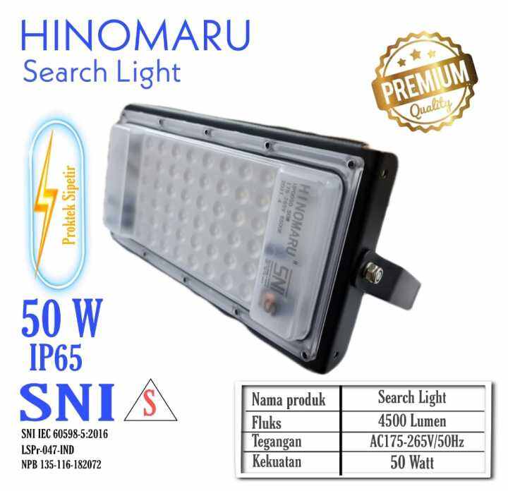 LED Sorot Slim Flood Light Hinomaru 50w Extendable / Lampu Tembak Flood Light Hinomaru 50w ...