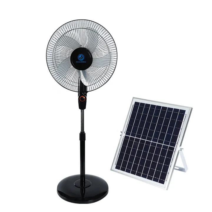 MJY 16 inch Solar Stand Fan Outdoor Solar Electric Fan With Charger ...