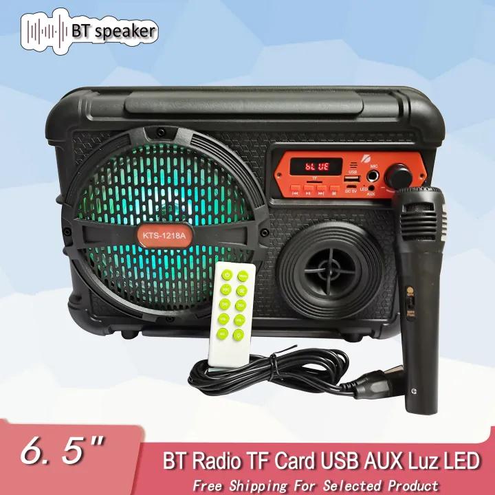 KTS 1218 6.5 inch Portable Bluetooth Speaker Witth Free Microphone ...