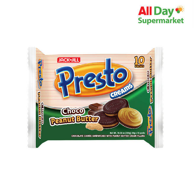 J&J Presto Creams Choco Peanut Butter 10S | Lazada PH