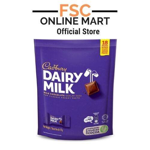 [FSC] Cadbury Dairy Milk 18s Mini Bites (81gm-Bag) | Lazada