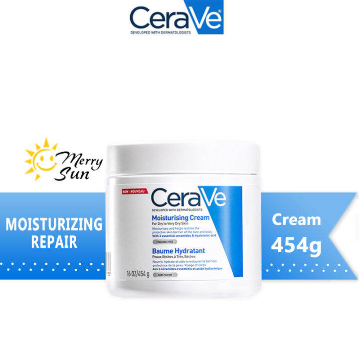 CeraVe Moisturizer Face and Body Cream For Dry Skin - Very Dry ...