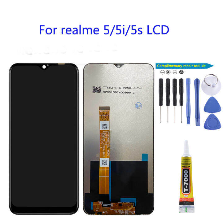 6.5นิ้วสำหรับ Oppo Realme 5 5S จอแสดงผล LCD ใน5i พร้อมชุดประกอบดิจิไท ...