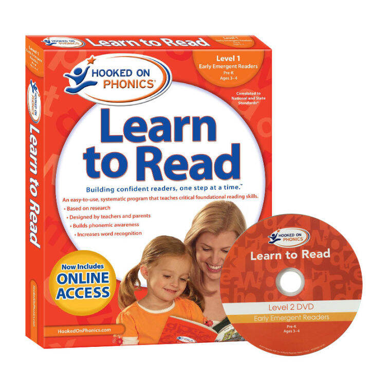 Hooked on Phonics learn to read - pre K level 1 with DVD | Lazada.co.th