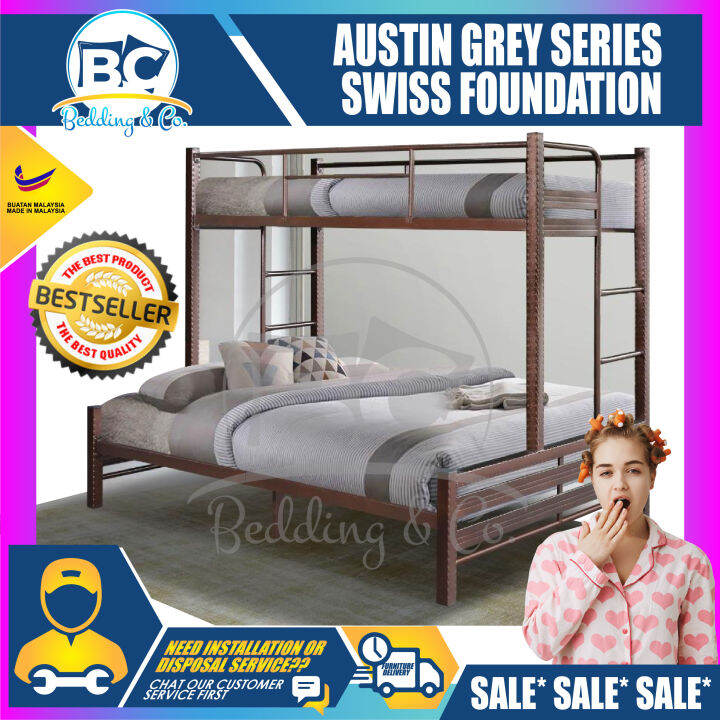 DOUBLE DECKER THICK BASE QUEEN + SINGLE DOUBLE DECKER BUNK METAL ...