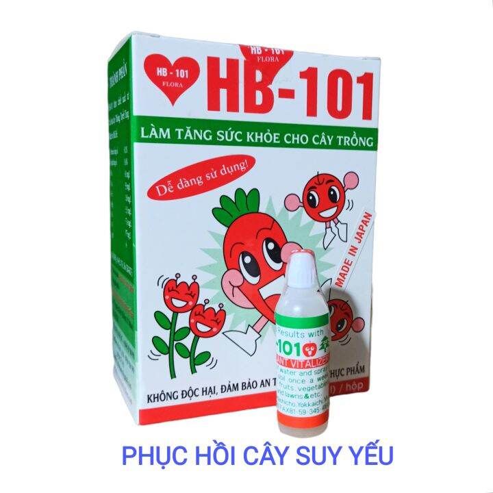 Siêu phẩm tăng trưởng Sinh học HB-101 Nhật Bản 6cc (1 lọ) Ra rễ mạnh, phục hồi cây suy yếu, hậu ...