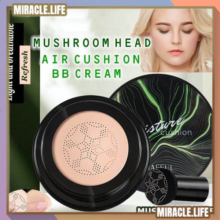 SUNISA CHAFFUL Mushroom Head Air Cushion BB CC Cream Concealer Makeup ...